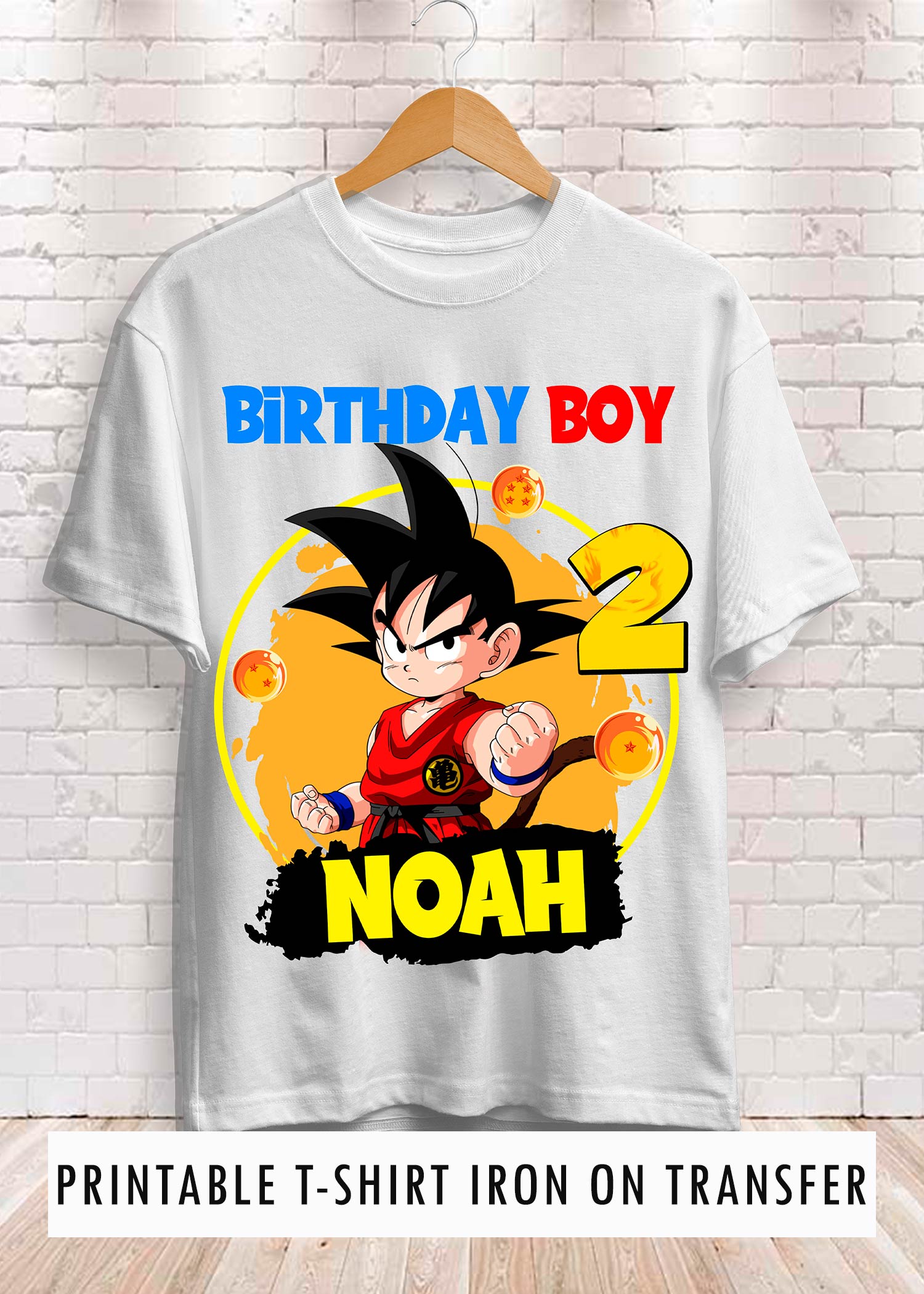 Dragon Ball Son Goku Birthday Shirt Printable Transfer oscarsitosroom